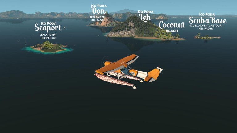 Poda Group Islands Mesh and Scenery – Maps2XPlane