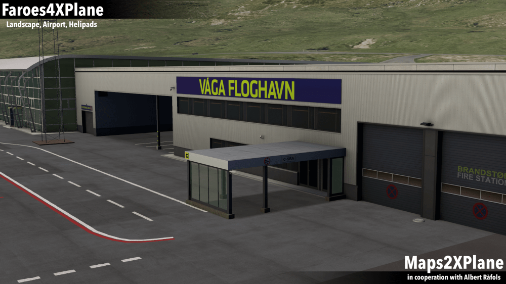 Faroes4XPlane – Vágar Airport – Maps2XPlane